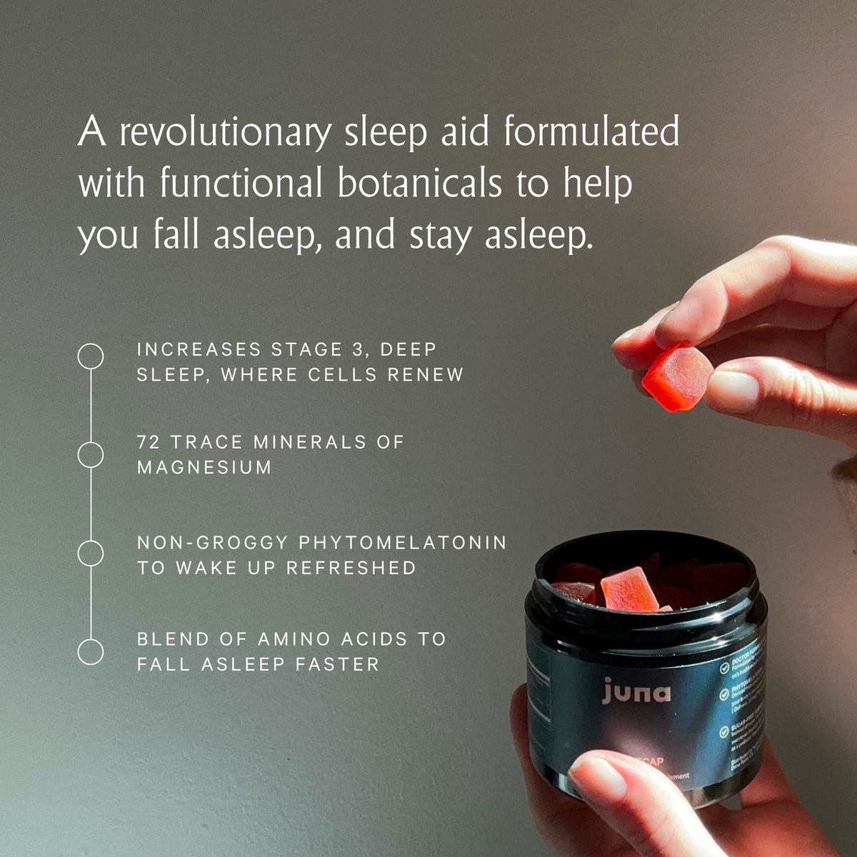 Nightcap Sleep Gummies | All Natural Sleep Aid, Magnesium (30 Gummies ...